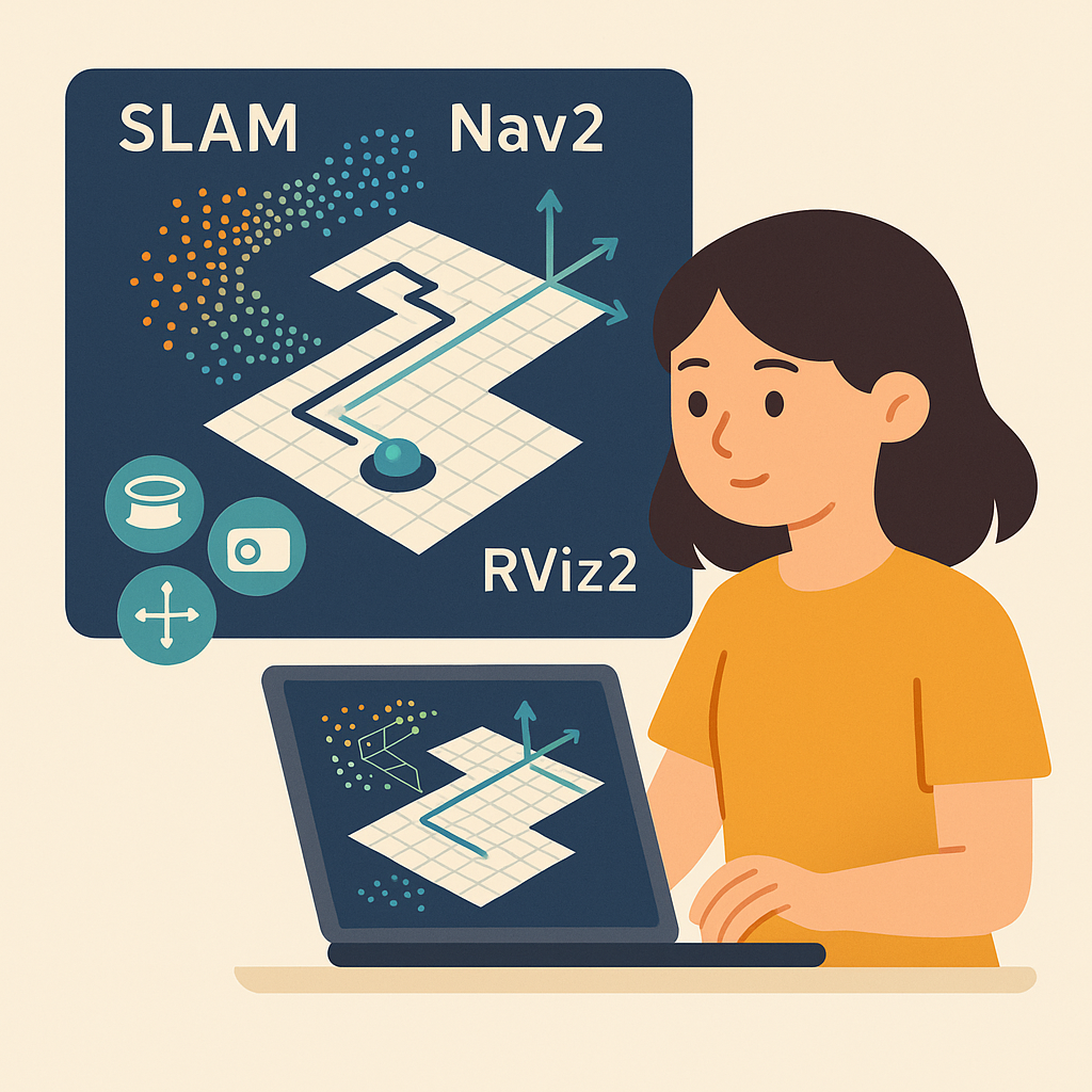 【ROS2講座⑧】SLAMとNavigation2【Python】 | 魁高専 -SAKIGAKE Colleges of Technology-